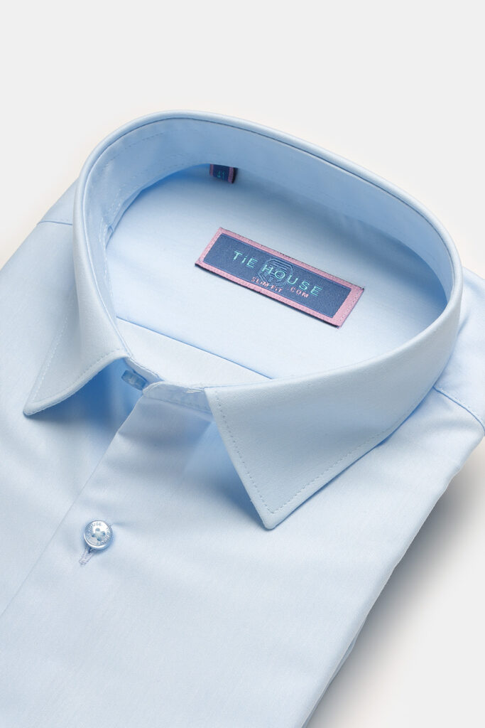 Slim Fit Shirt Light Blue - TIE HOUSE