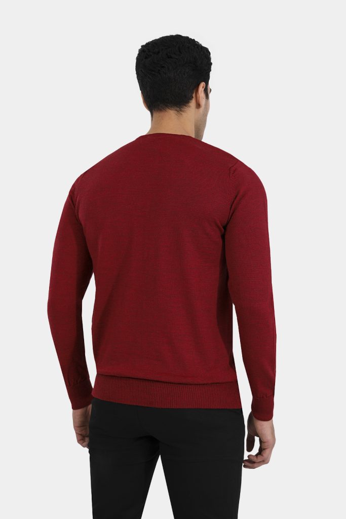 Regular Fit Pullover Dark Red - TIE HOUSE