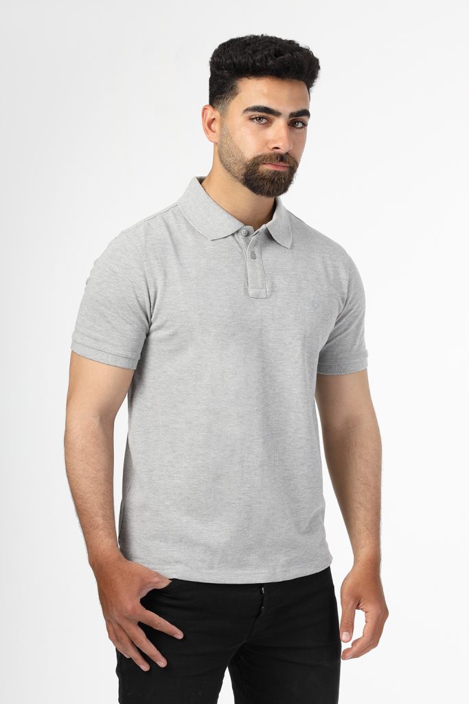 Polo Shirt Regular Fit Light Gray - TIE HOUSE