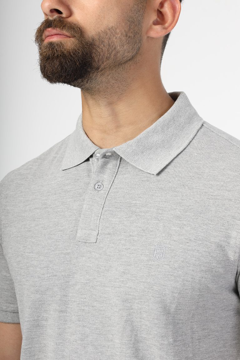Polo Shirt Regular Fit Light Gray - TIE HOUSE