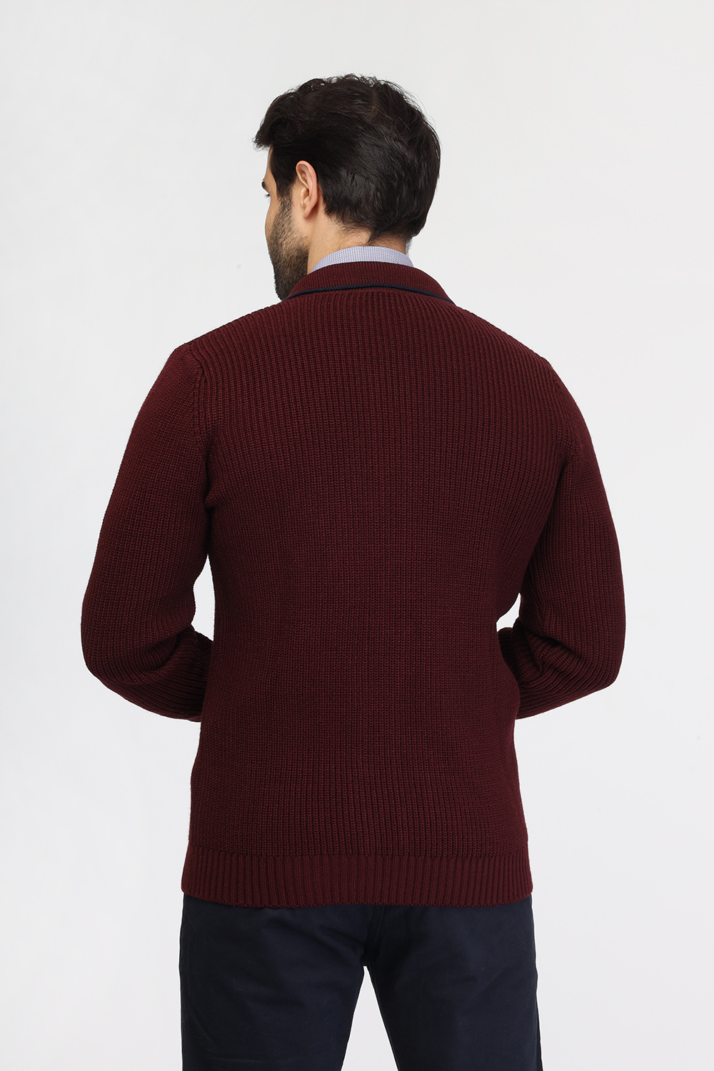 Regular Fit Pullover Maroon - TIE HOUSE
