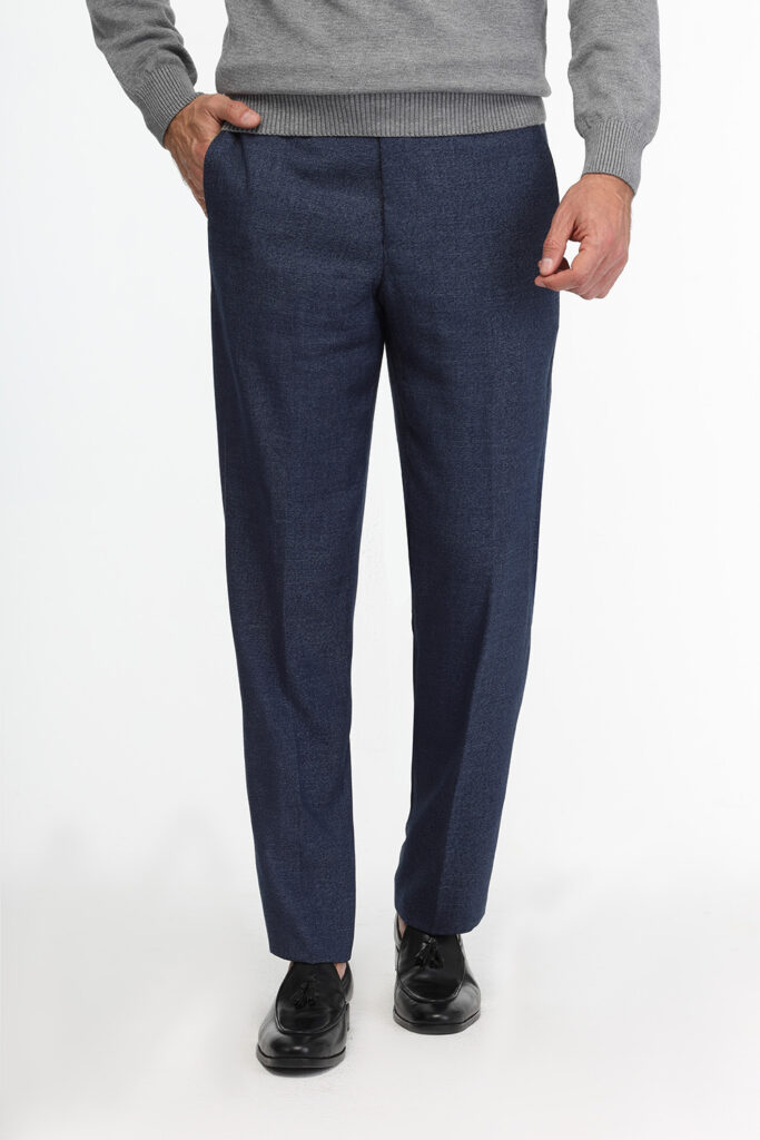 Regular Fit Classic Pants Blue - TIE HOUSE