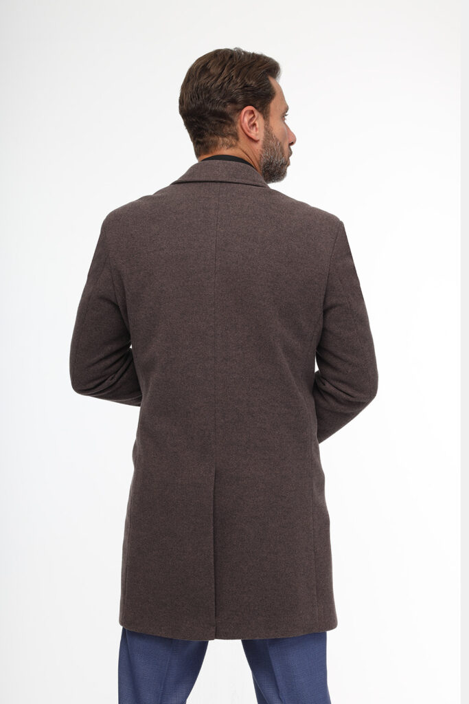 Regular Fit Coat Brown - TIE HOUSE