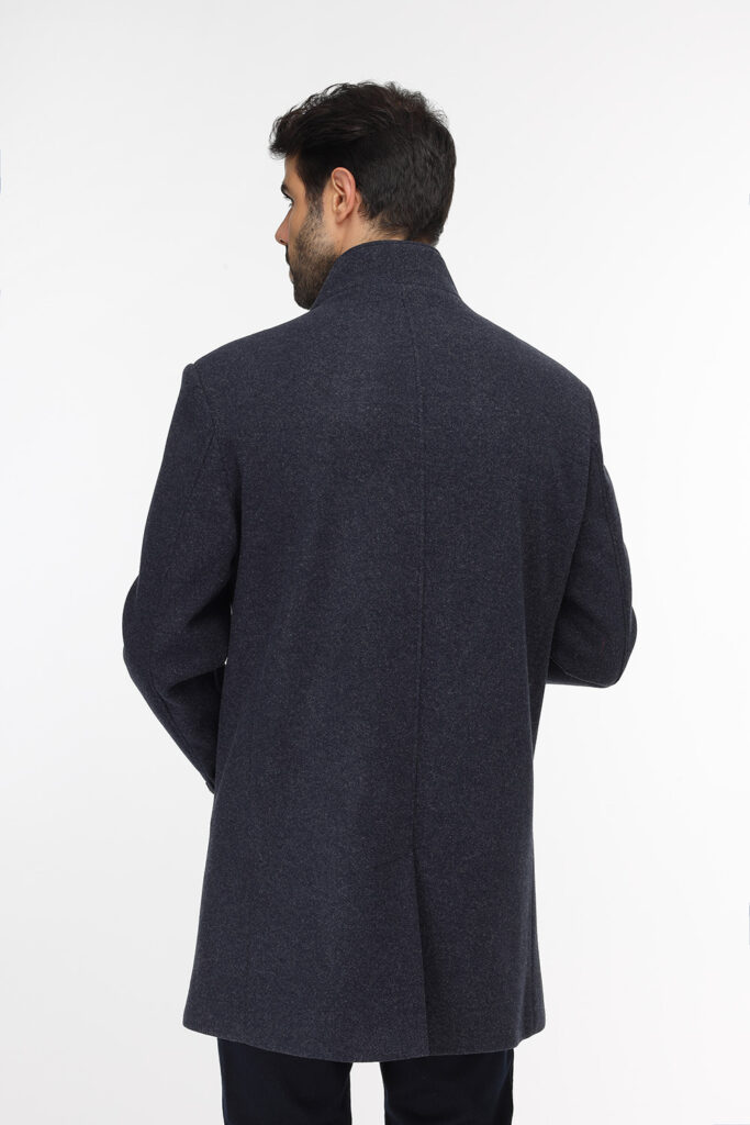 Regular Fit Coat Dark Blue - TIE HOUSE