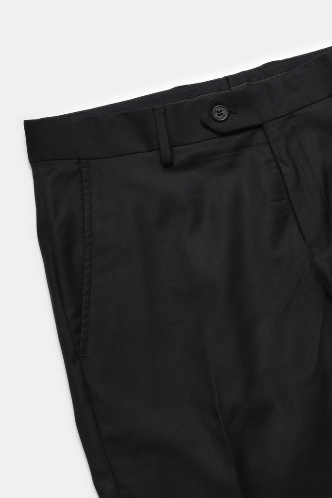 Slim Fit Classic Pants Black - TIE HOUSE