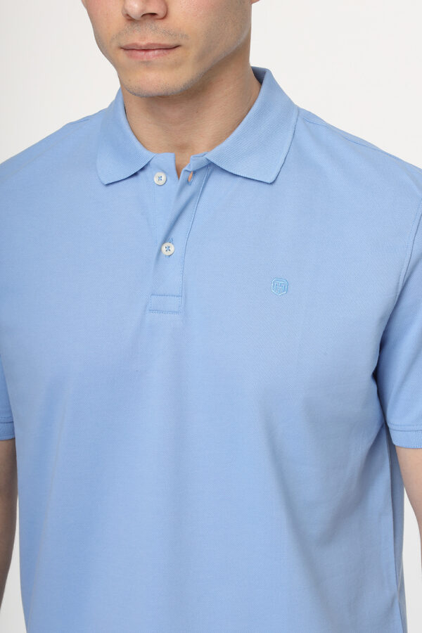 Polo Shirt Regular Fit Light Blue - TIE HOUSE