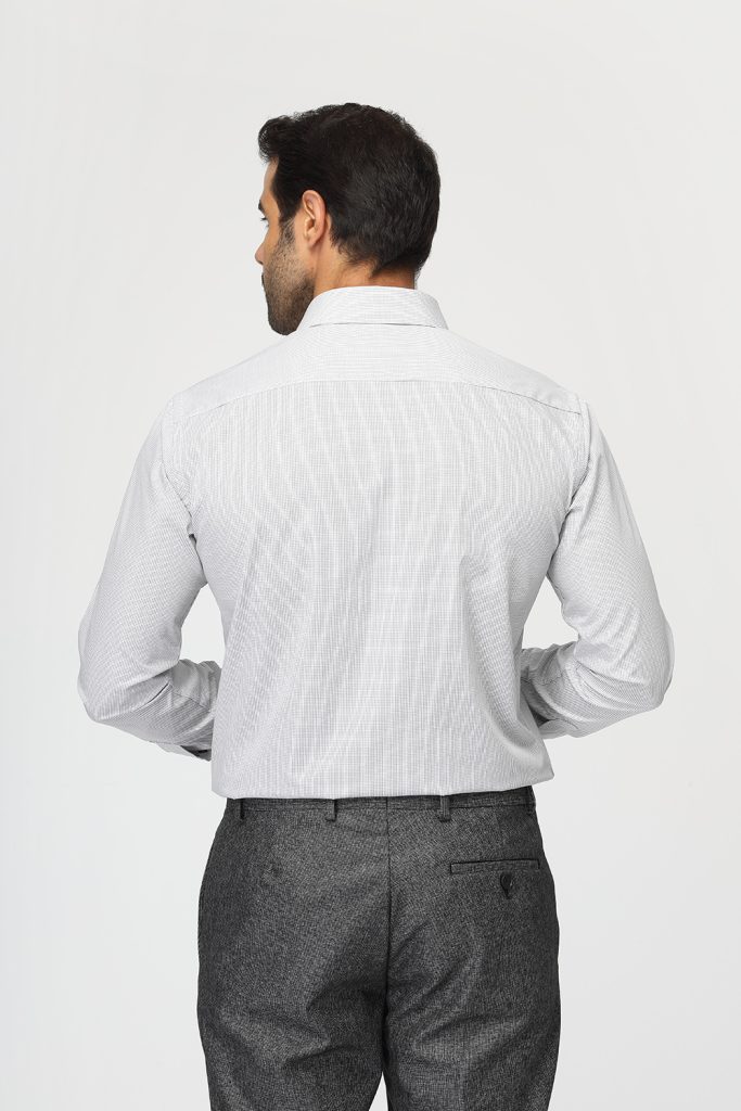 Slim Fit Shirt Light Gray - TIE HOUSE