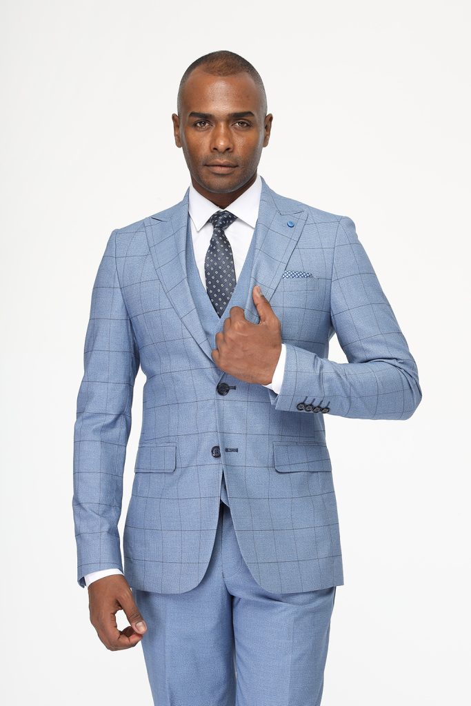Slim Fit Suit Light Blue - TIE HOUSE