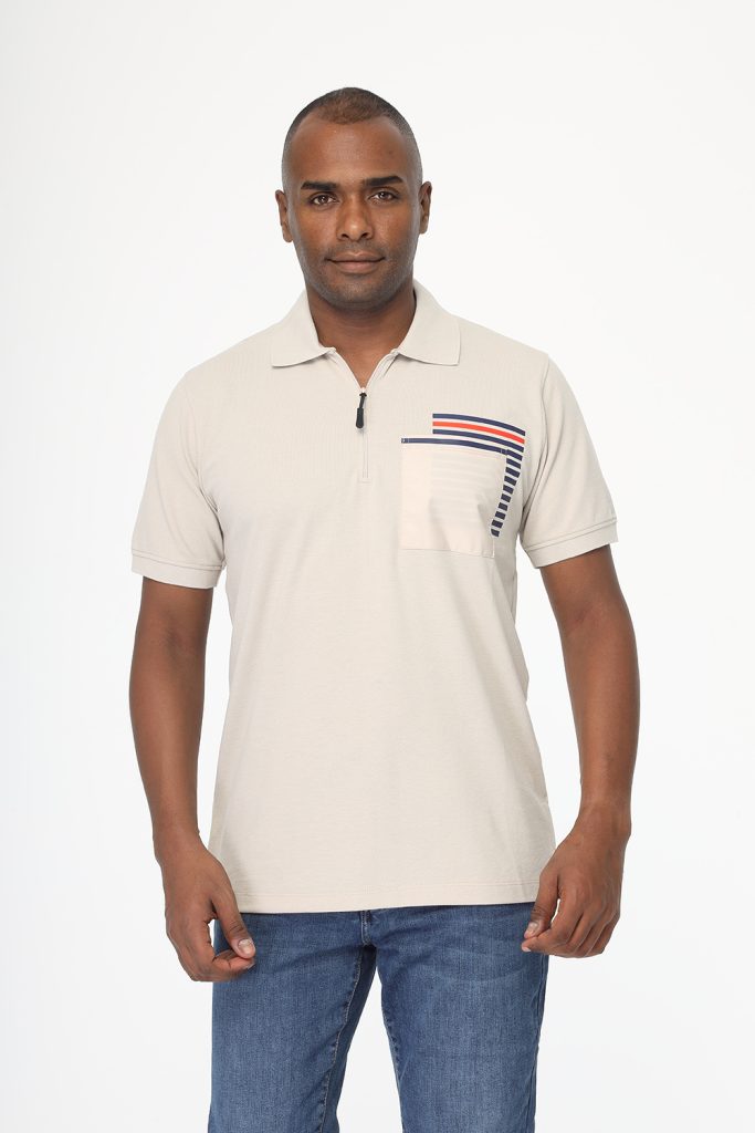 Polo Shirt Regular Fit Beige - TIE HOUSE