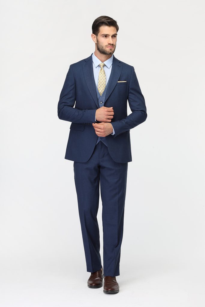 Slim Fit Suit Dark Blue - TIE HOUSE