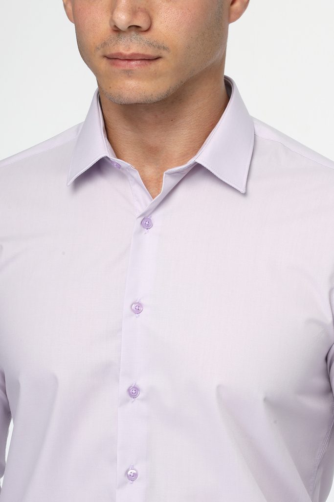 Classic Shirt Slim fit Light Purple - TIE HOUSE