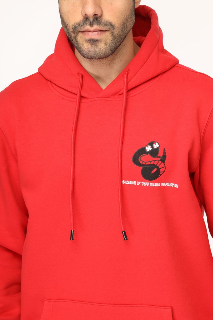 Regular Fit Sweat Shirt Red - TIE HOUSE