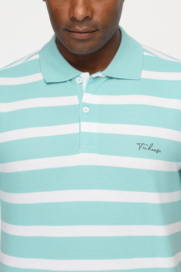 Polo Shirt Regular Fit Turquoise - TIE HOUSE