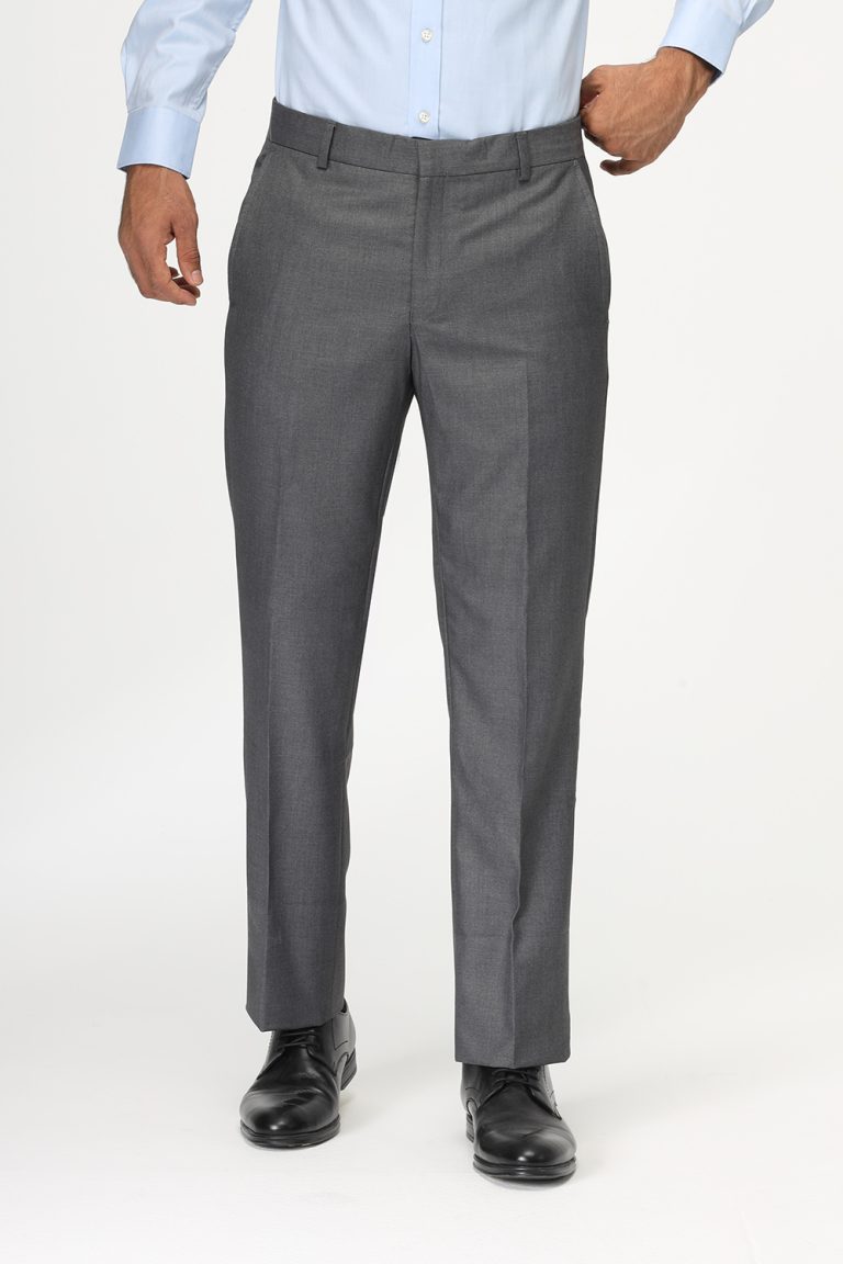Regular Fit Classic Pants Gray - TIE HOUSE