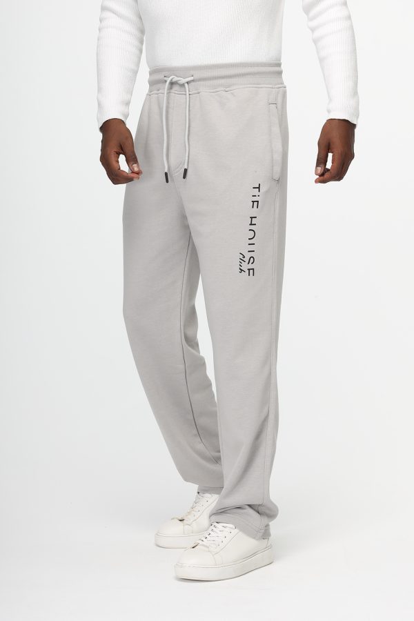 Regular Fit Sweat Pants Light Gray - TIE HOUSE