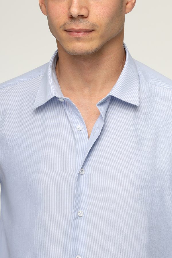 Slim Fit Shirt Light Blue - TIE HOUSE