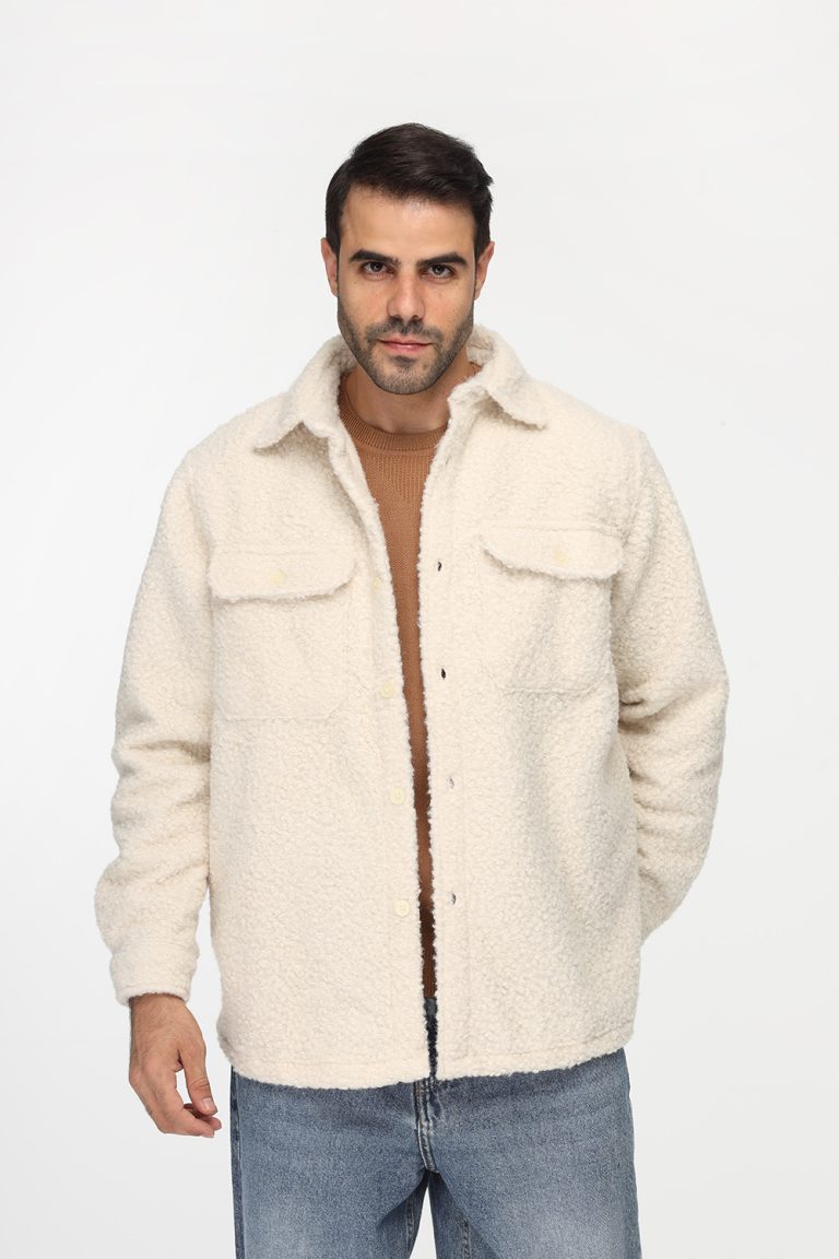 Relax Fit Over Shirt Beige - TIE HOUSE